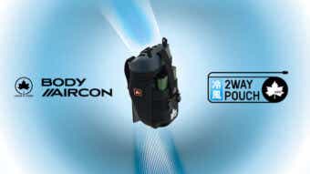 【即完売も】LOGOSのポーチ式エアコン「野電 ボディエアコン・冷風2WAYポーチ」がマジで涼しそう | CAMP HACK[キャンプハック]