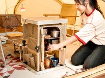 「DOD ココニモラック」ついに“新色ブラック”登場！荷物ごちゃつき問題に効きそうだ… | CAMP HACK[キャンプハック]